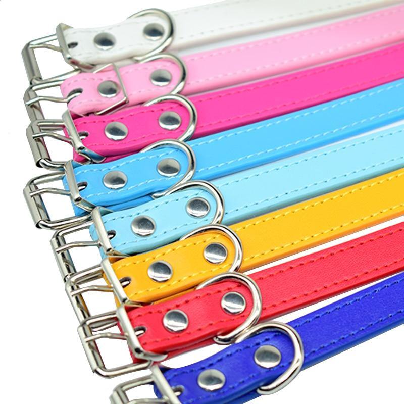 Soft Faux Leather Dog Collar – The Happy Paw Store